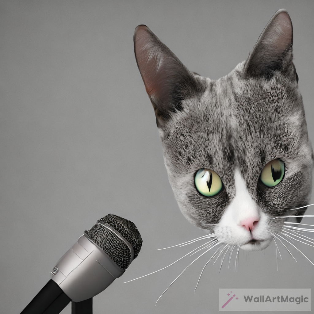 The Extravagant Performance of a Realistic Singing Cat | WallArtMagic