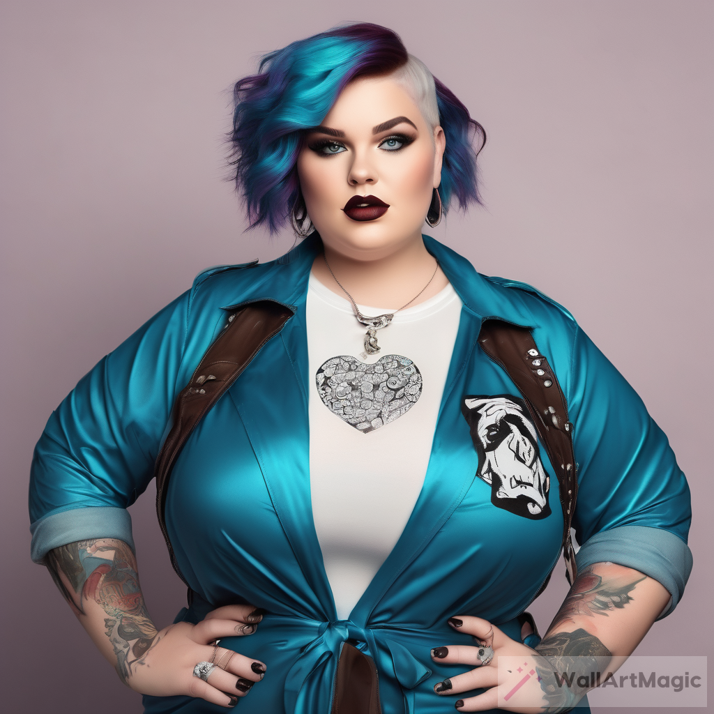 Beautiful Curvy Plus Size White Woman The Art Of Embracing Diversity Wallartmagic